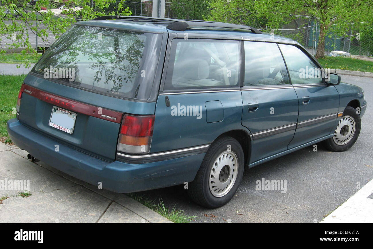 The first-generation Subaru Legacy Wagon, produced from 1989 to 1994 ...