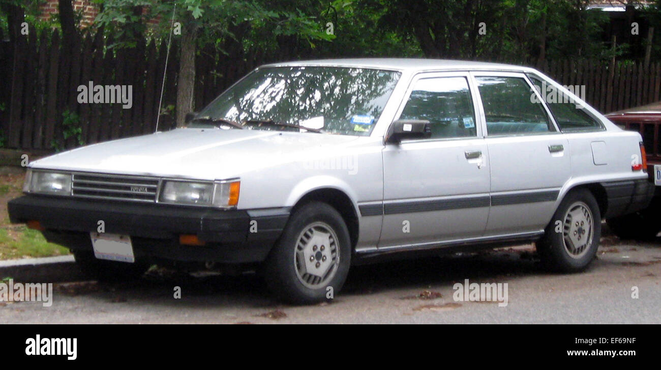 The first-generation Toyota Camry hatchback, produced in the mid-1980s ...
