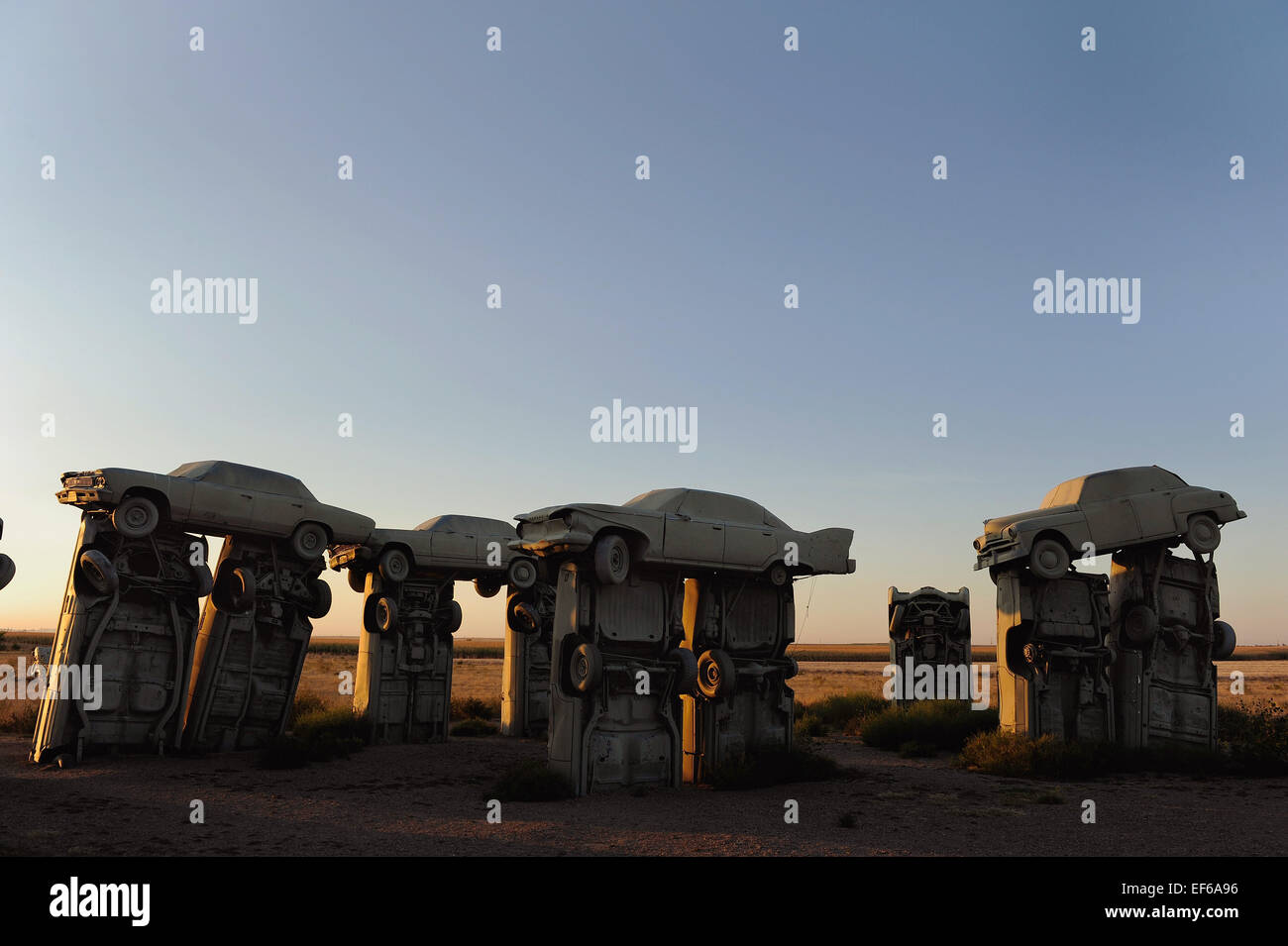 Carhenge Sculpture in Alliance, Nebraska ,USA is a replica of England's ...