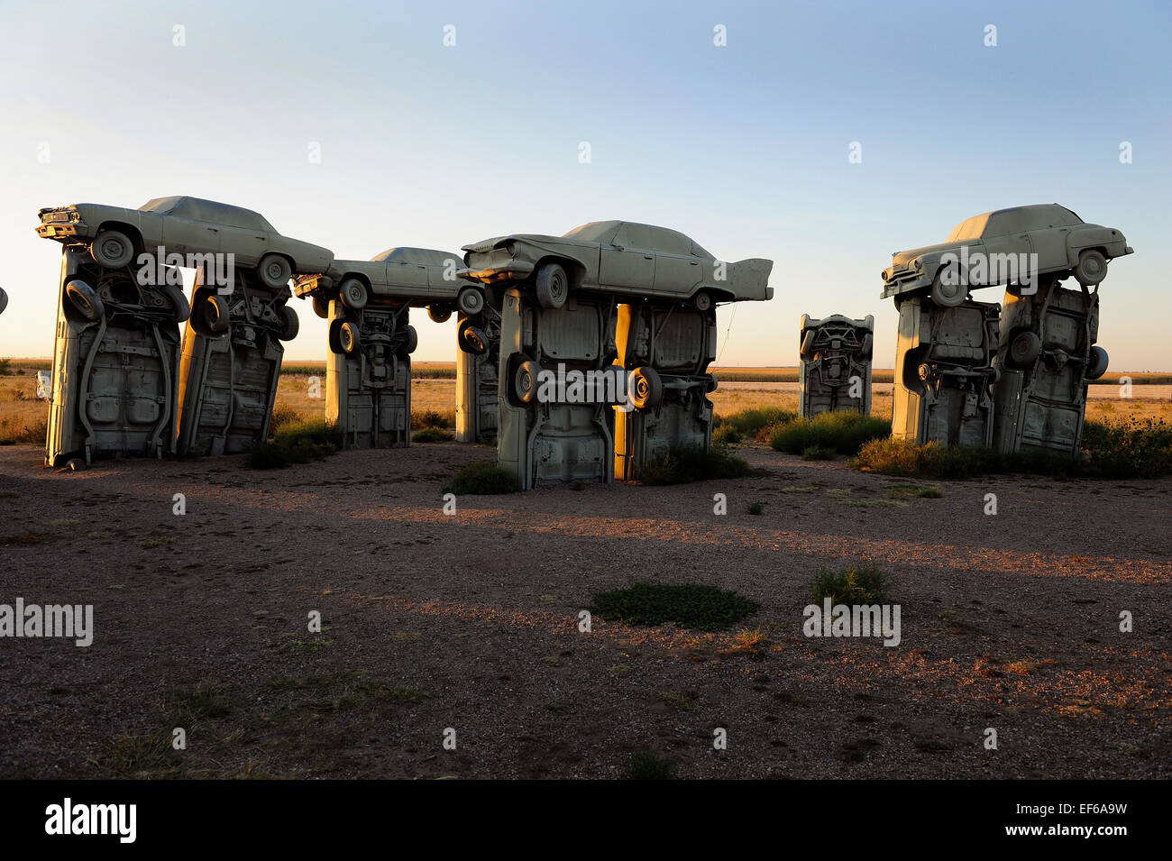 Carhenge Sculpture in Alliance, Nebraska ,USA is a replica of England's ...
