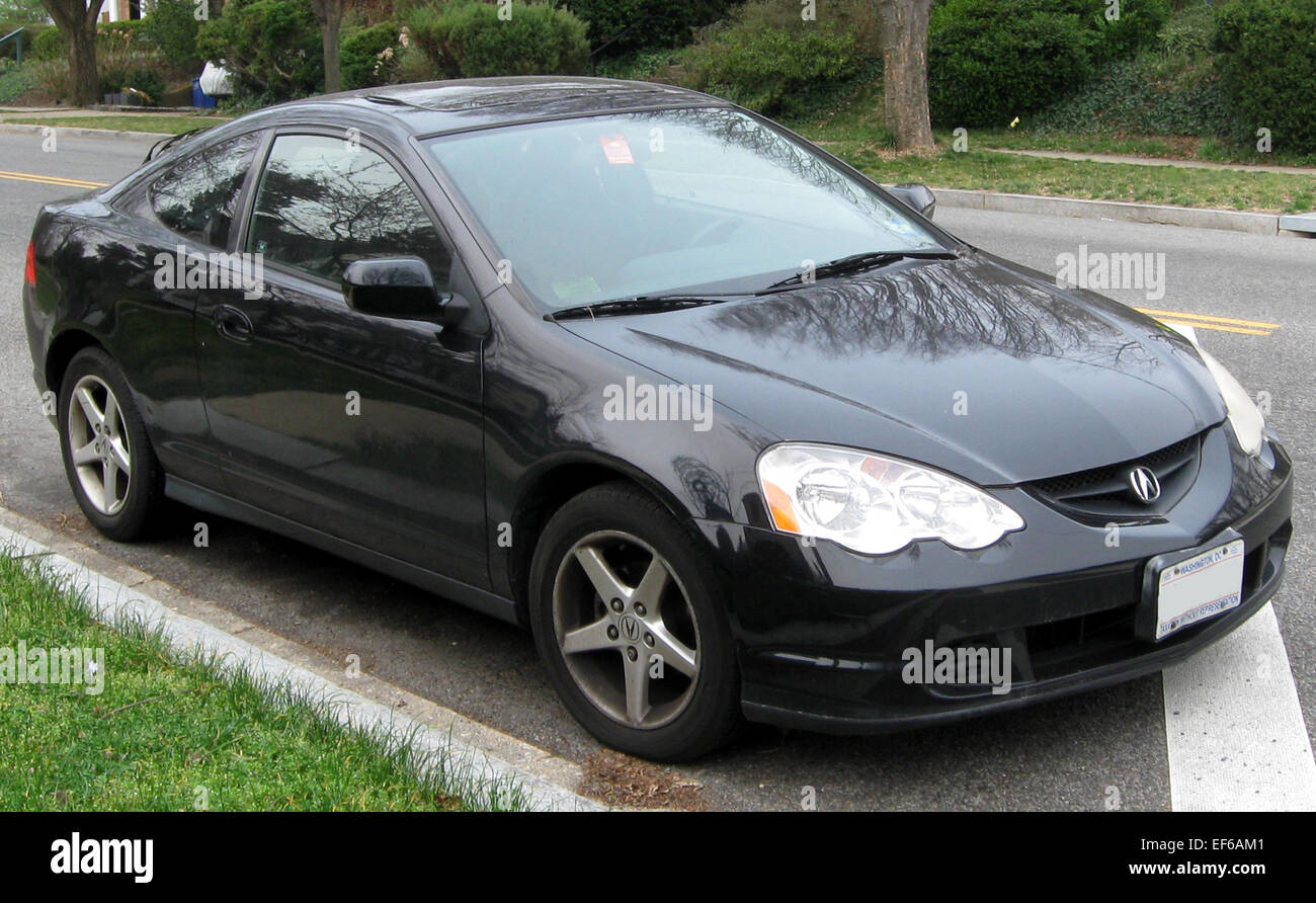 Black Acura Rsx Type S Stock