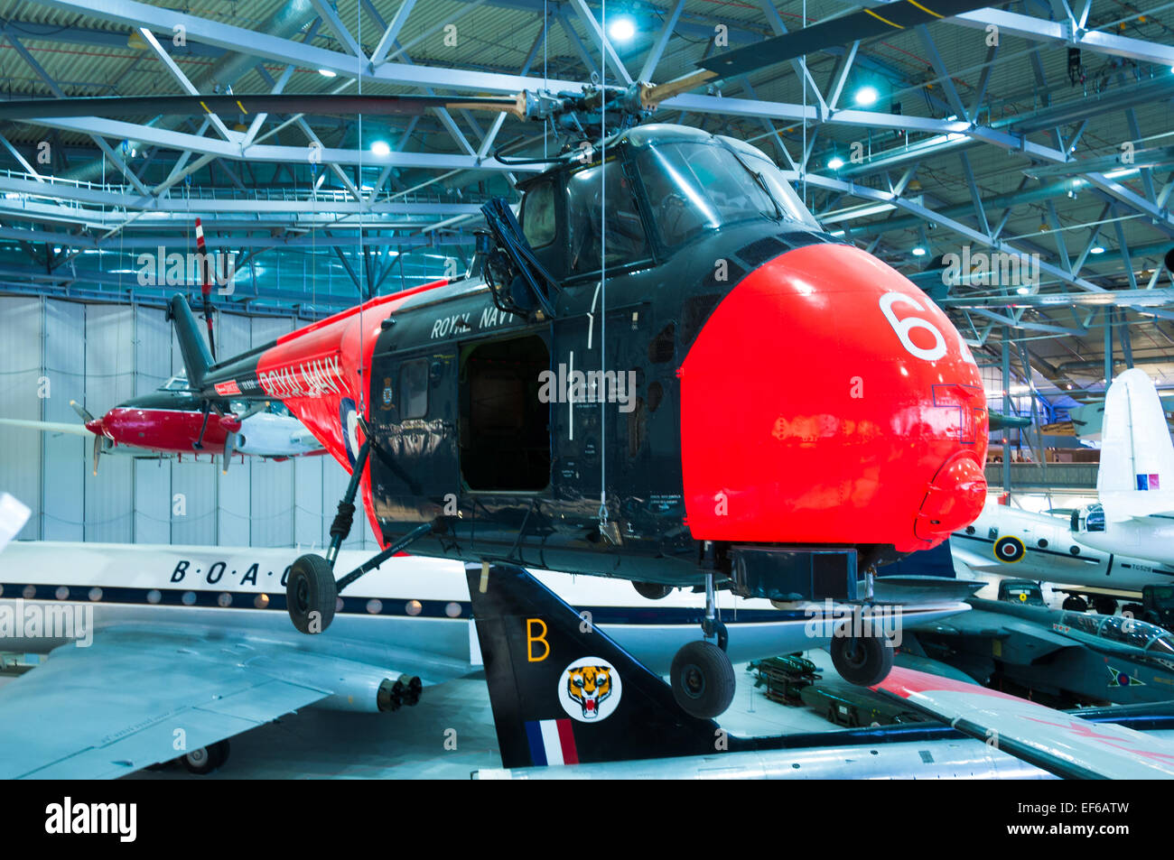 Westland whirlwind helicopter duxford imperial hi-res stock photography ...