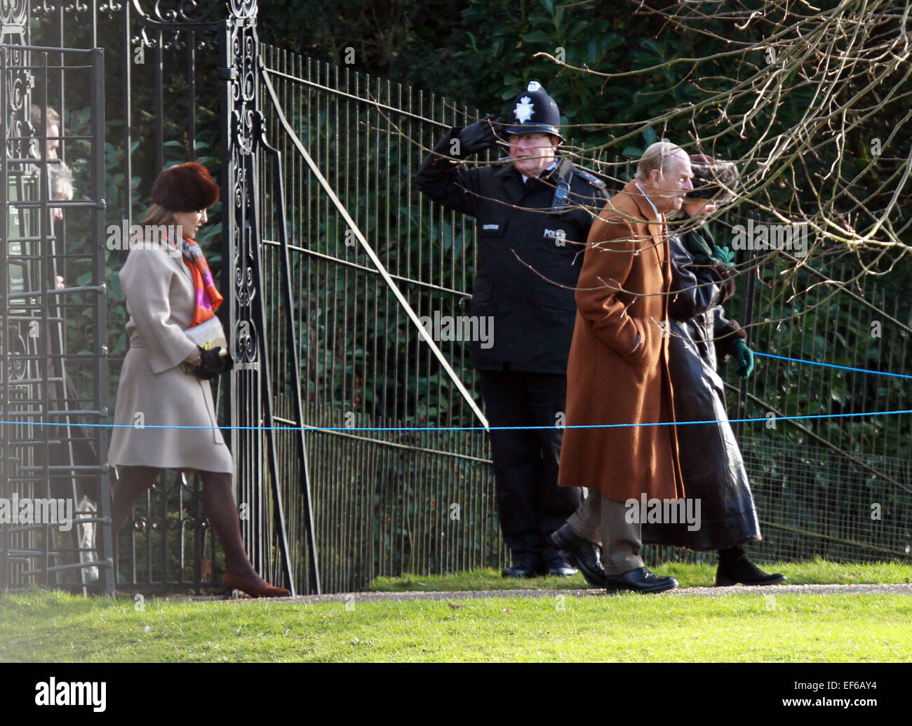 Sandringham, Norfolk, UK. 25th Jan, 2015. HRH Prince Philip Duke of ...