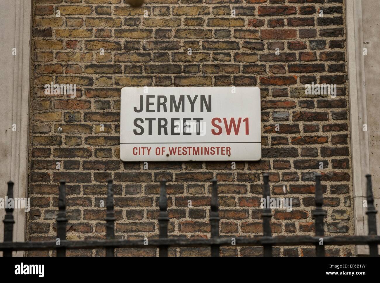 Jermyn Street sign London Stock Photo - Alamy