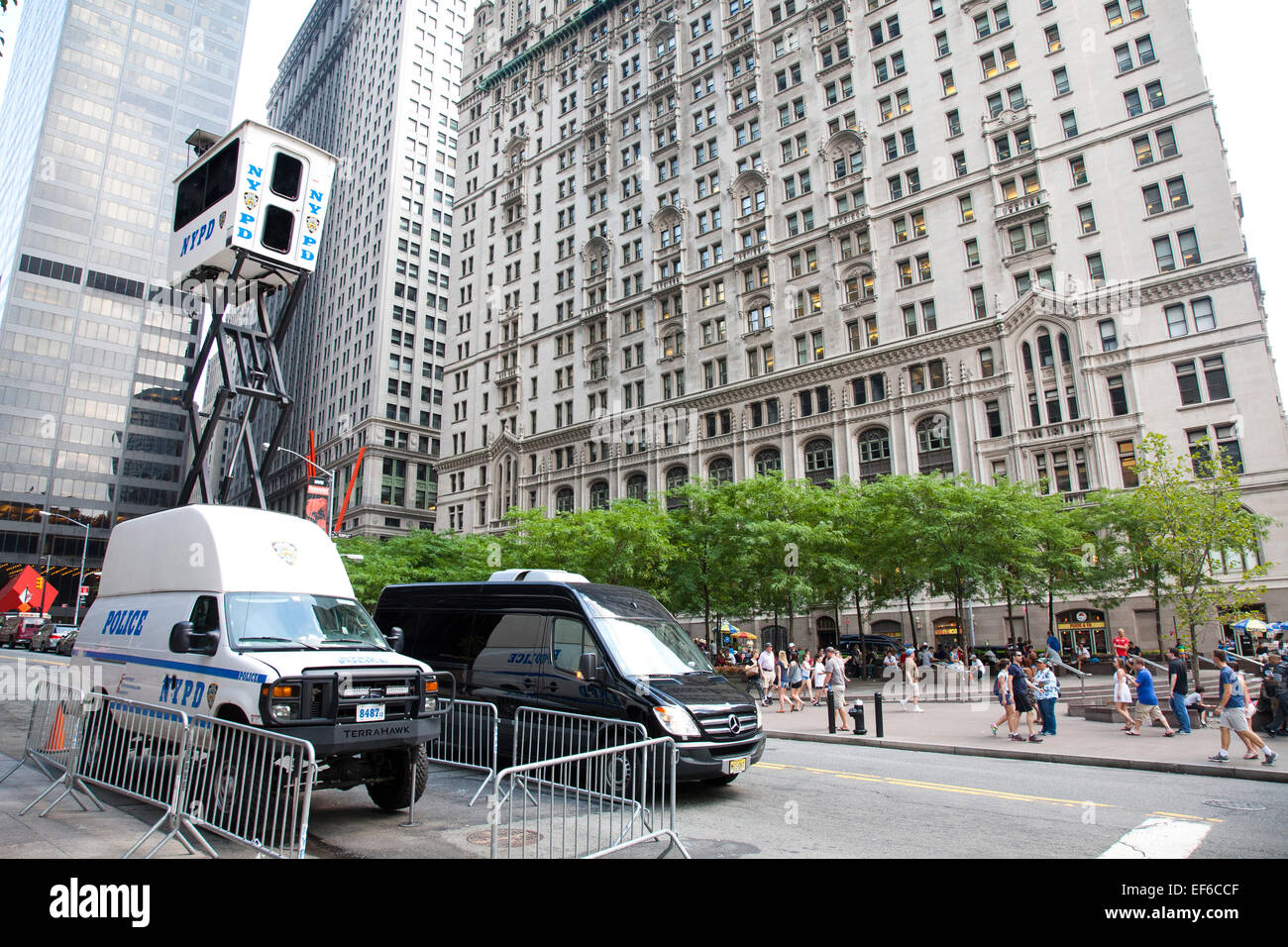 police control, Broadway and Liberty street, financial district ...