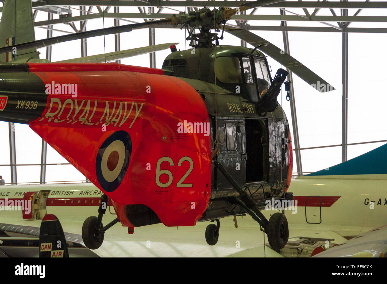 Westland Whirlwind helicopter at Duxford Imperial war museum Stock ...