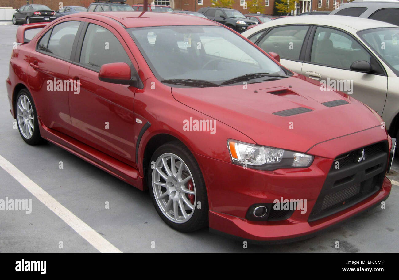The 2008 Mitsubishi Lancer Evolution X is a high-performance sports ...