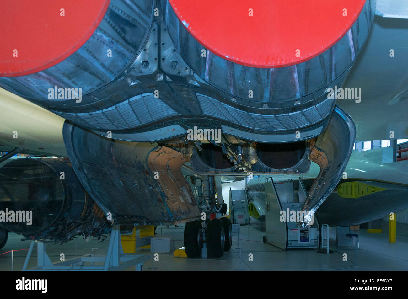 Engine for British Aircraft Corporation, Concorde, G-AXDN Stock Photo ...