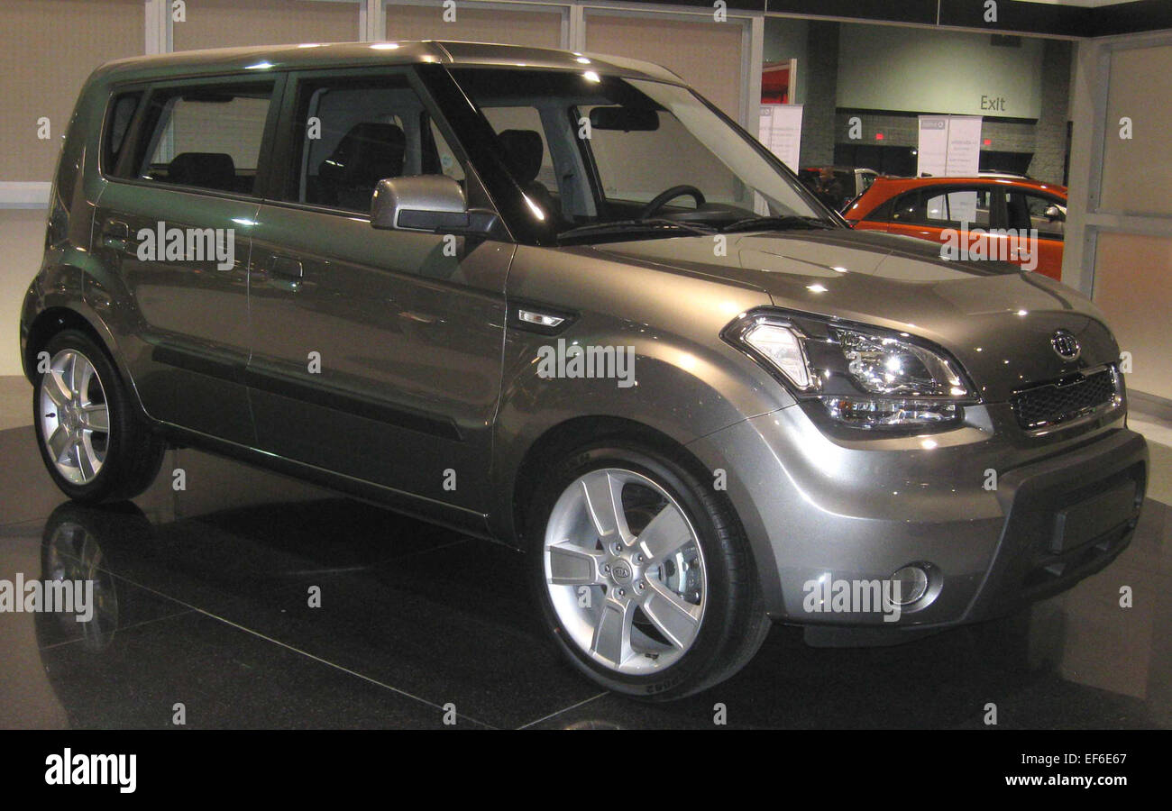 The 2010 Kia Soul is a compact crossover with a distinctive boxy design ...