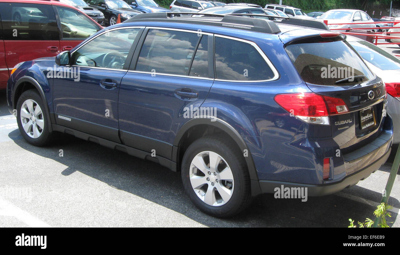 The 2010 Subaru Outback, photographed on July 1, 2009, is a mid-size ...