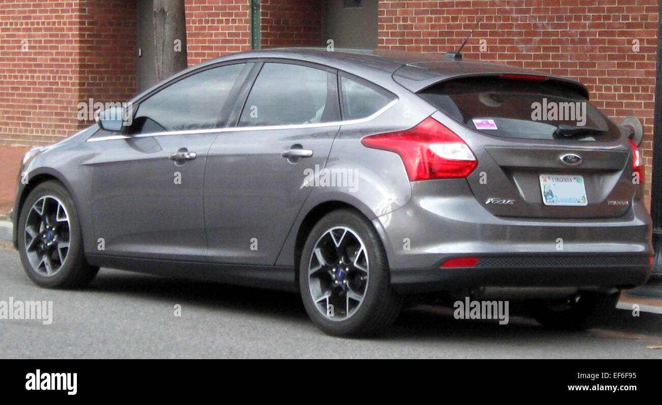 The 2012 Ford Focus Titanium is a compact hatchback with a stylish ...