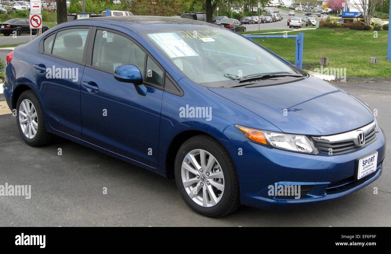 The 2012 Honda Civic EX Sedan is a compact car that combines efficiency ...
