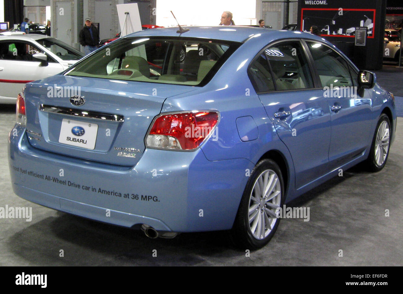 2012 Subaru Impreza sedan 2012 DC rear Stock Photo - Alamy