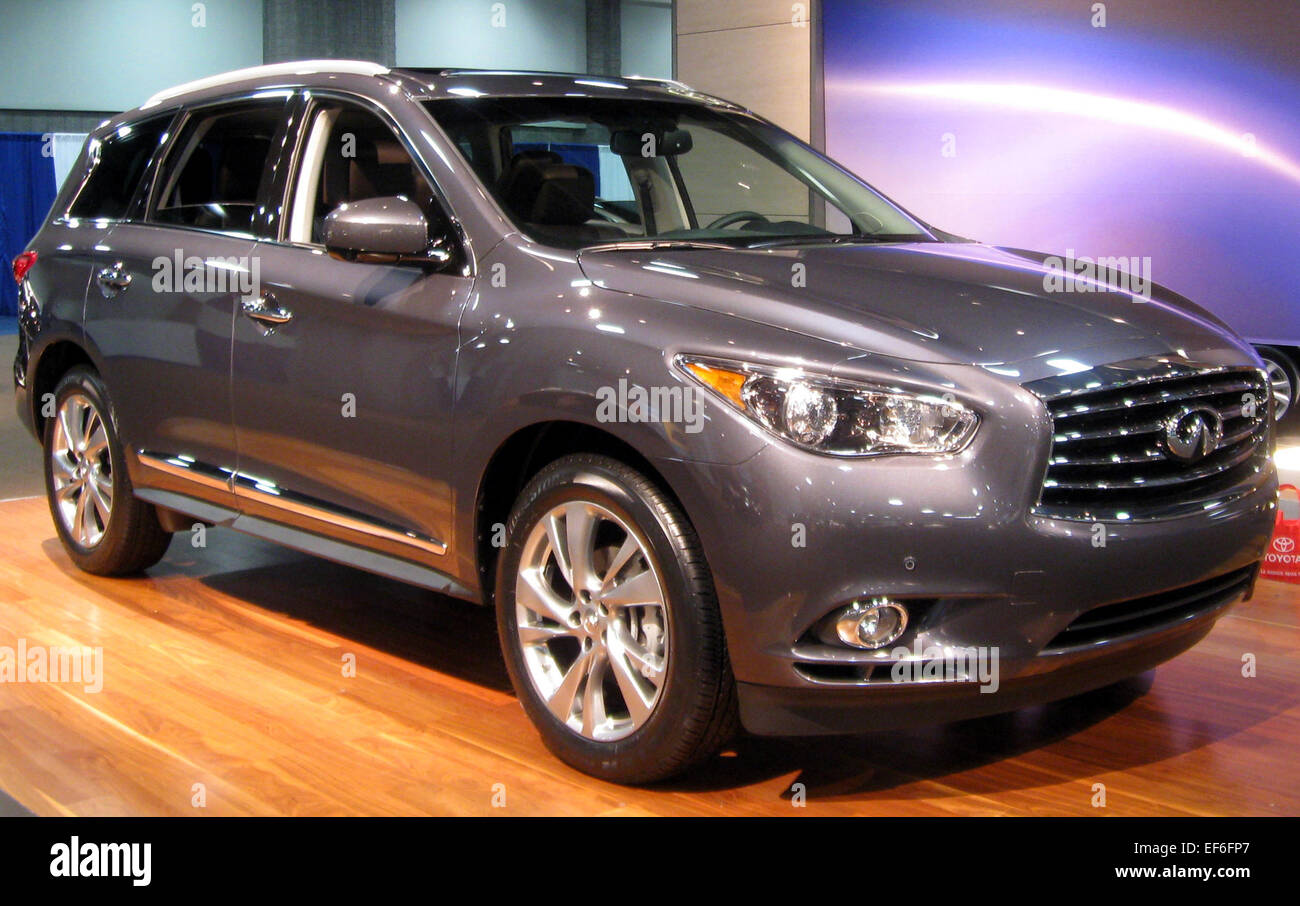 The 2013 Infiniti JX is a luxury crossover SUV offering three-row ...