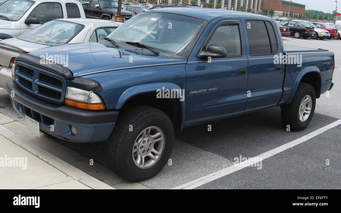 The second-generation Dodge Dakota QuadCab is a mid-size pickup truck ...