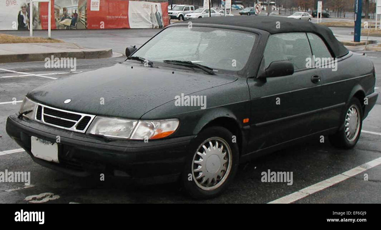The second-generation Saab 900 convertible, produced in the 1990s, is a ...