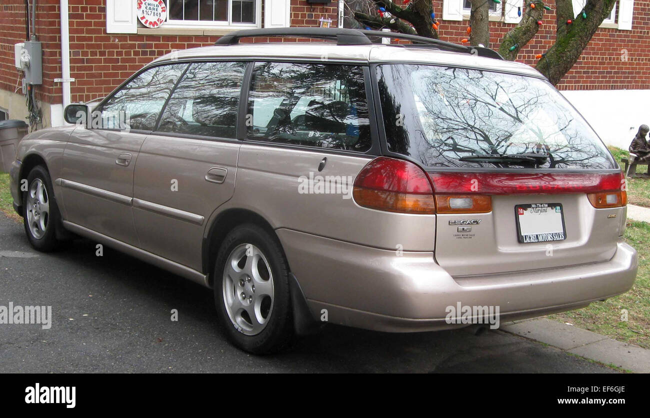 The 2nd-generation Subaru Legacy L wagon, produced from 1995 to 1999 ...