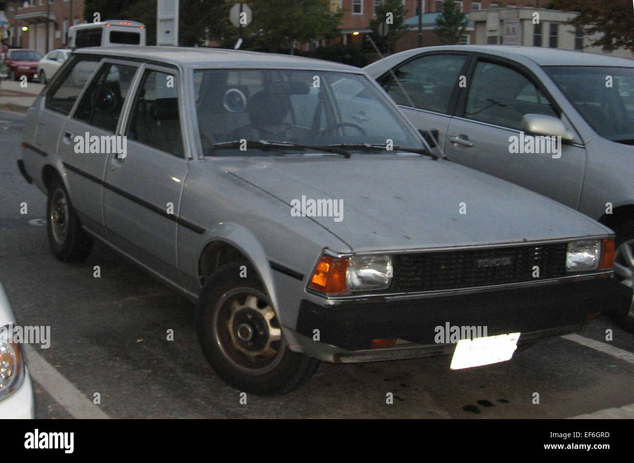 The 4th generation Toyota Corolla Wagon, produced in the late 1980s, is ...