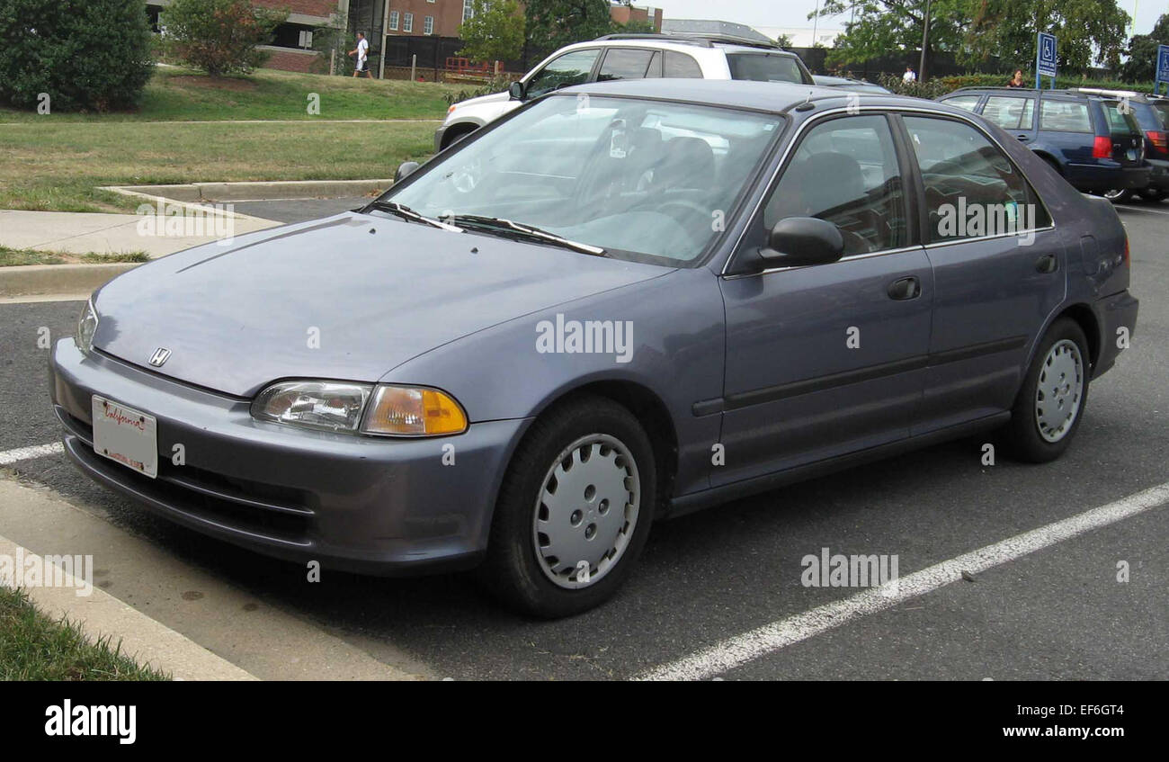 The 5th generation Honda Civic sedan, produced between 1992 and 1995 ...