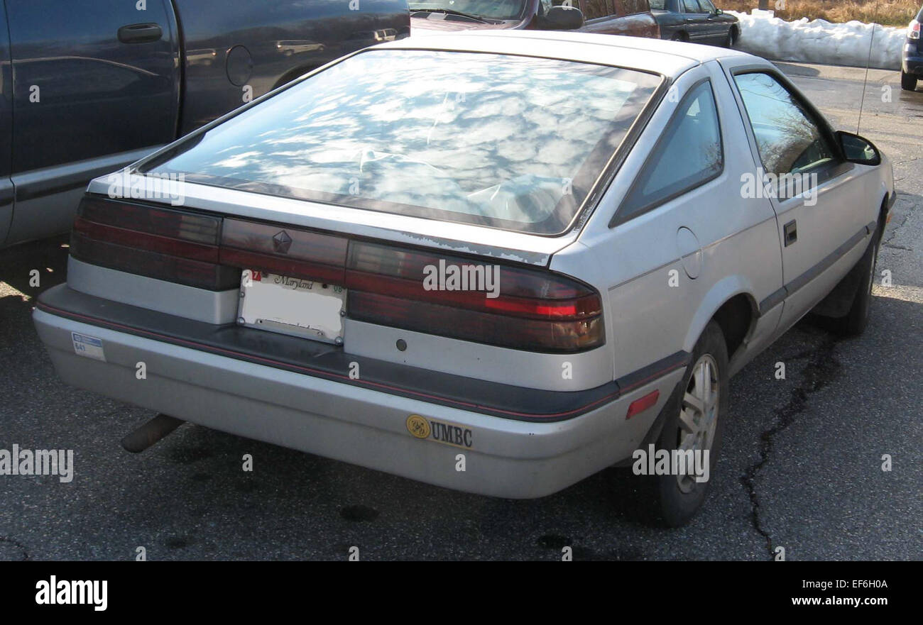 87 91 Dodge Daytona rear Stock Photo - Alamy
