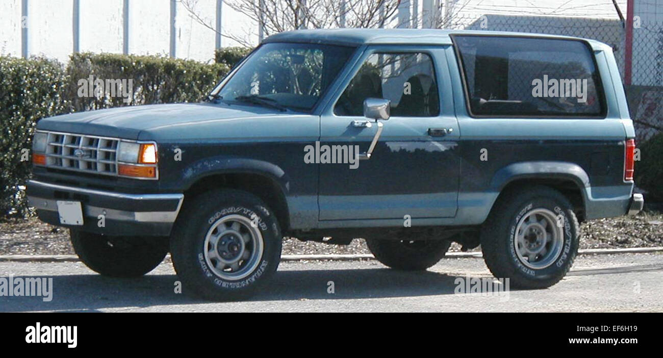 The 1989-1990 Ford Bronco II is a compact SUV with a rugged design ...