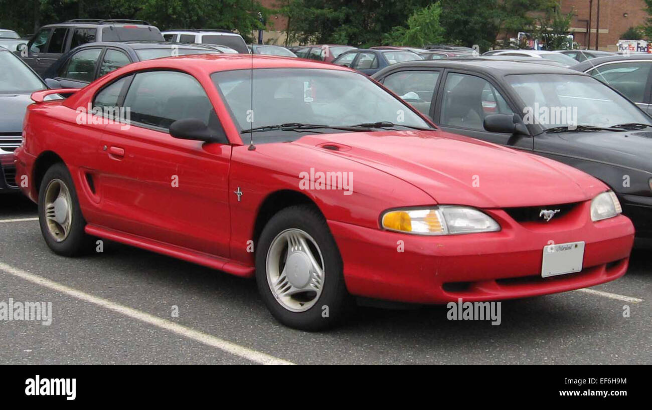The 1994-1998 Ford Mustang coupe is part of the fourth generation of ...