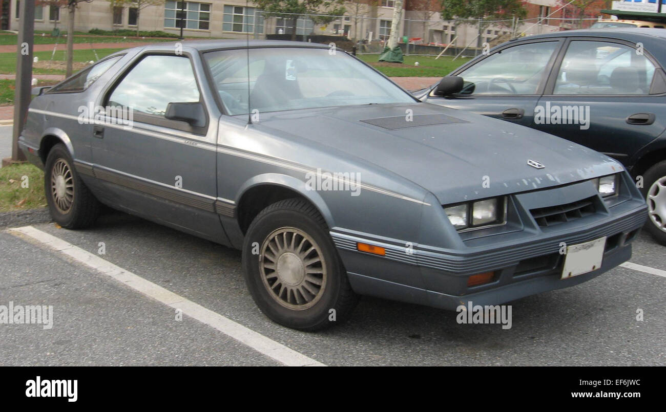 The Chrysler Laser is a mid-size coupe that was produced in the 1980s ...