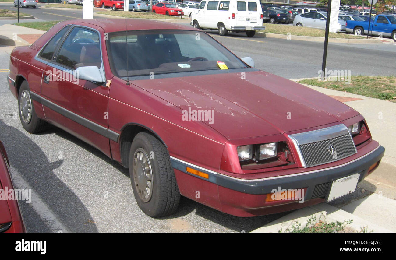 The Chrysler LeBaron coupe, produced in the 1980s and 1990s, is a ...