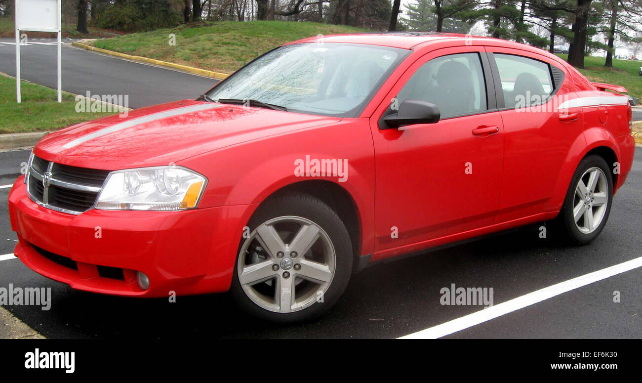 The Dodge Avenger SXT sedan offers a stylish mid-size design with a ...