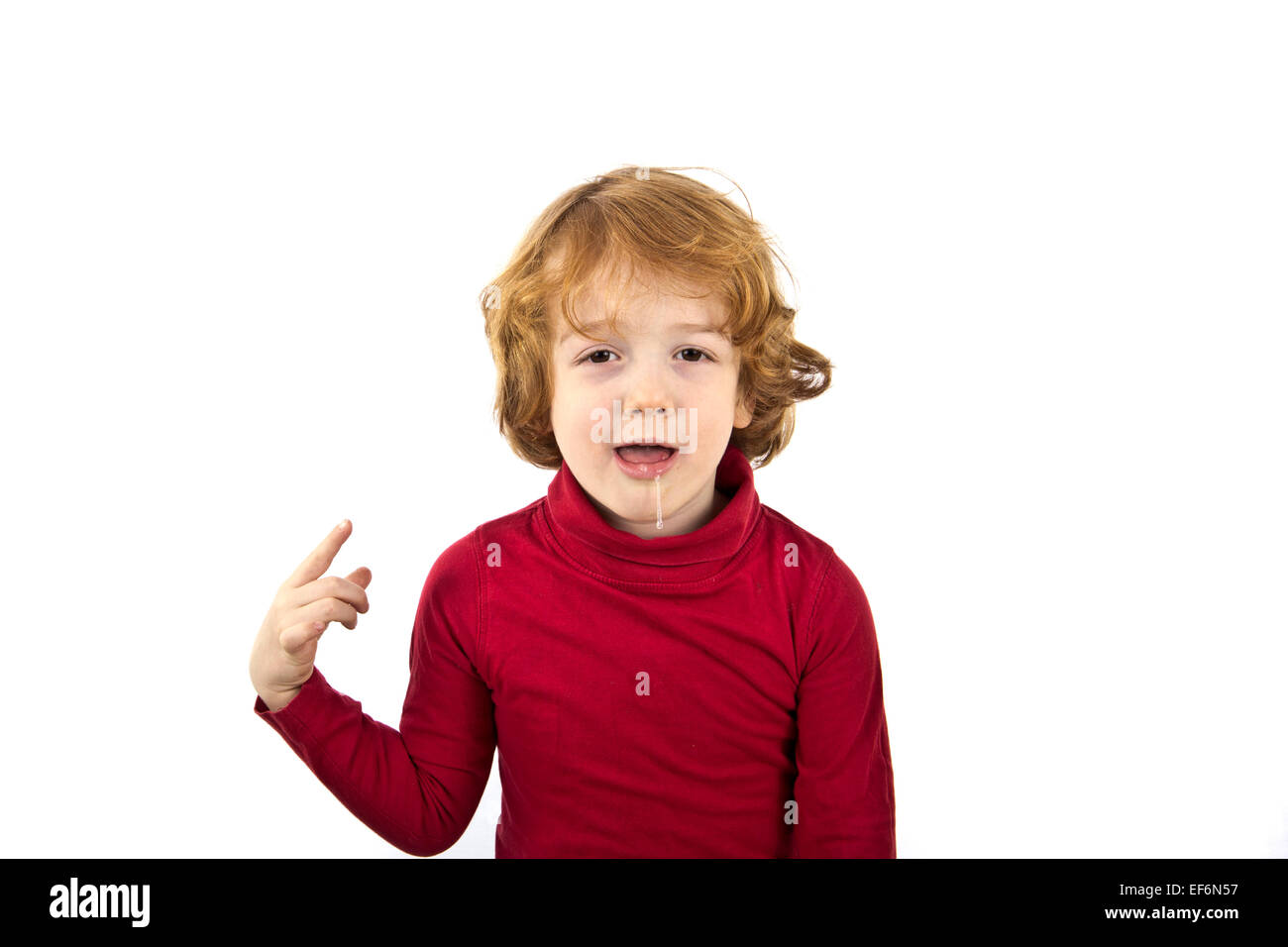 Child drooling isolated on white hi-res stock photography and images ...