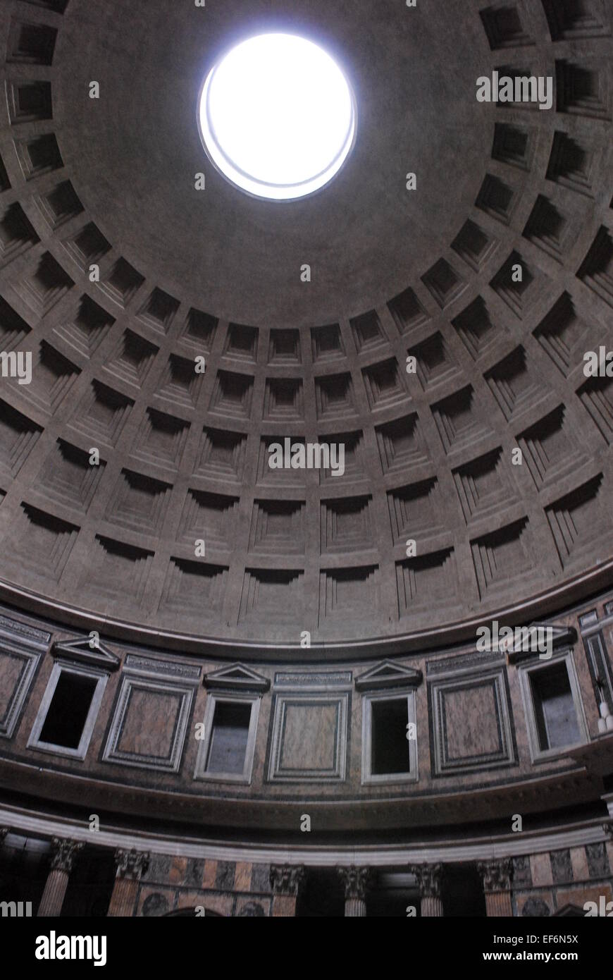 Inside view of the Roman Pantheon Stock Photo - Alamy