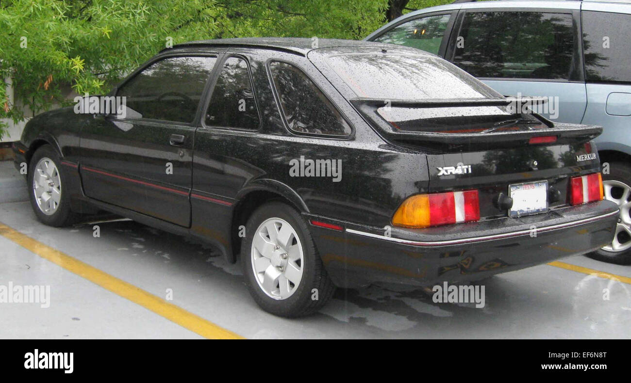 The Merkur XR4Ti, produced from 1985 to 1989, is a compact sports sedan ...
