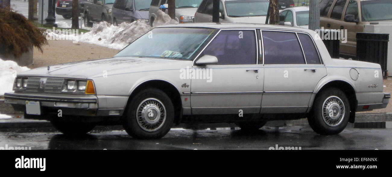 The Oldsmobile 98, captured in a December 26, 2009 image, is a full ...