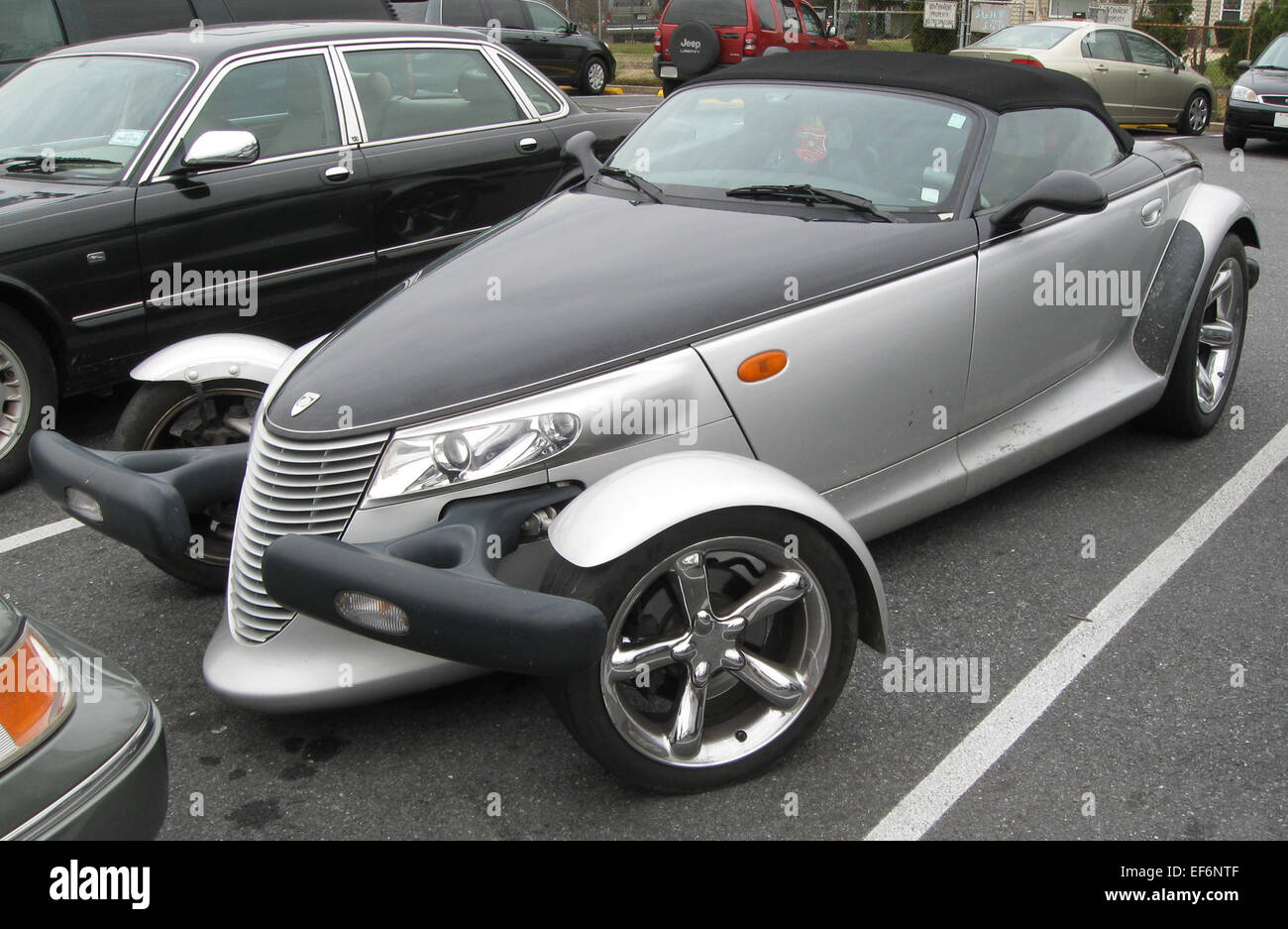 The Plymouth Prowler, photographed on November 28, 2009, is a retro ...