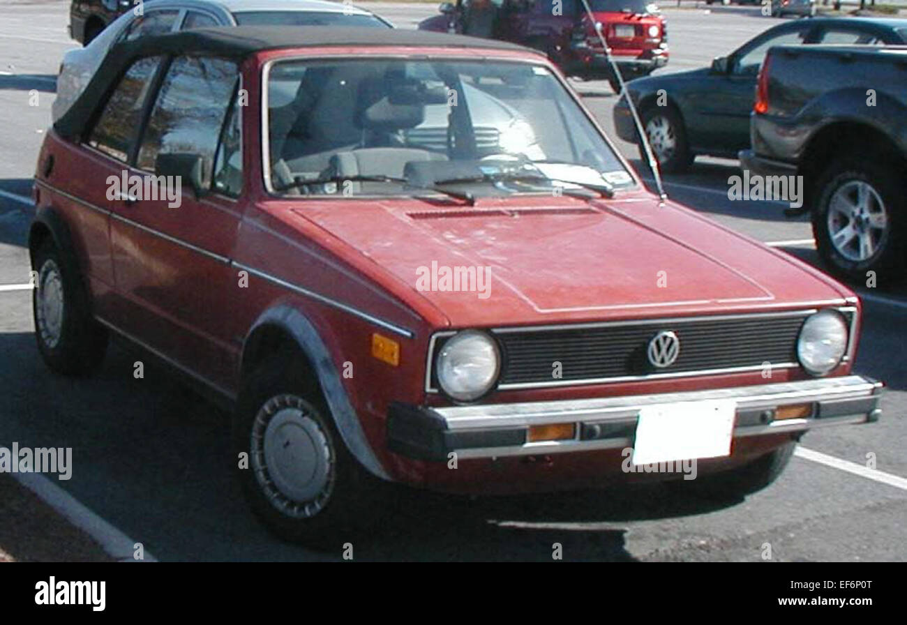 The Volkswagen Rabbit MK1 Cabrio, produced from the late 1970s to 1984 ...
