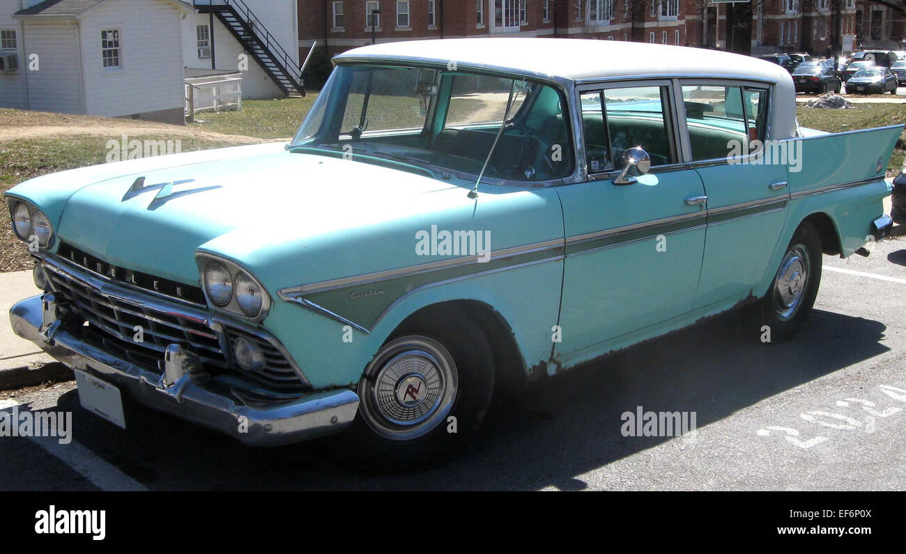 The Rambler Custom sedan, produced in the 1960s, is a classic American ...
