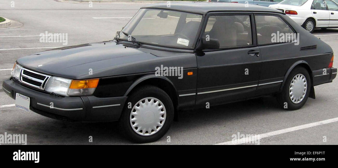 The Saab 900 3-door is a compact car featuring a distinctive design ...
