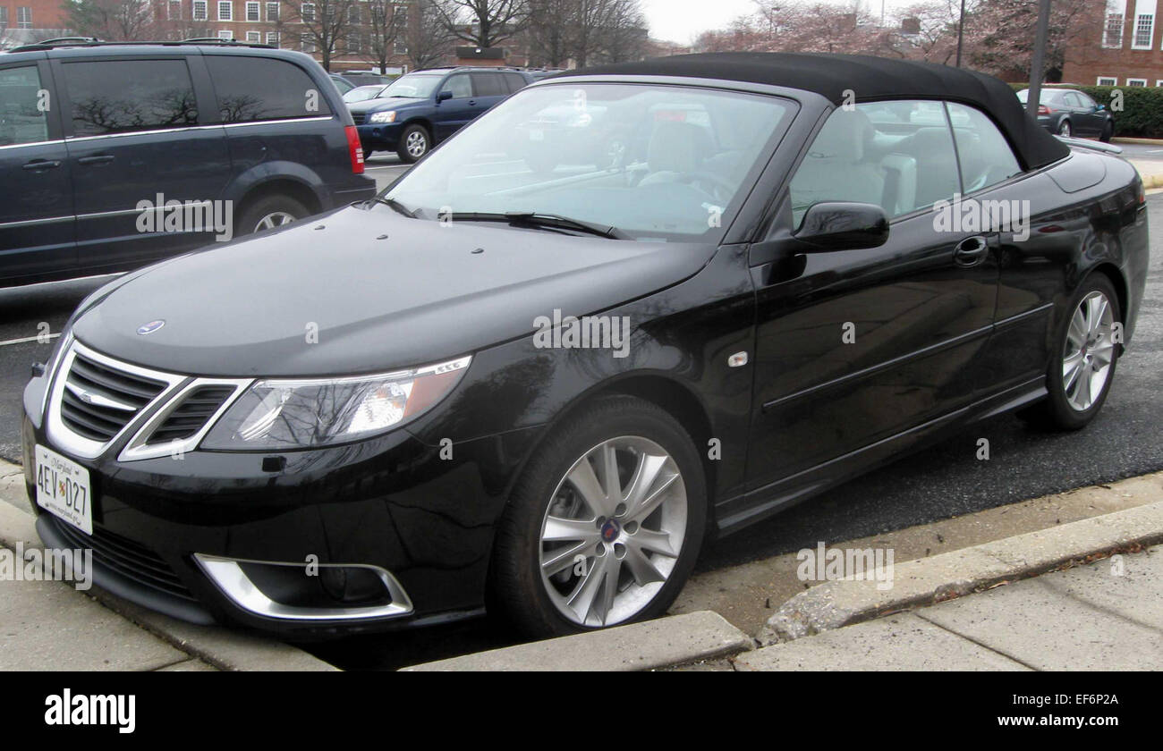 The Saab 9-3 Convertible is a compact luxury car offering open-air ...