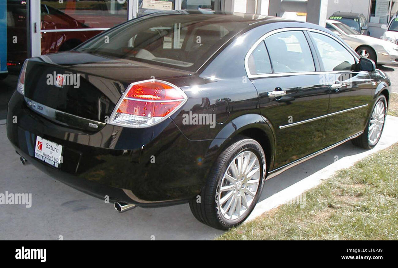 Saturn Aura rear Stock Photo - Alamy