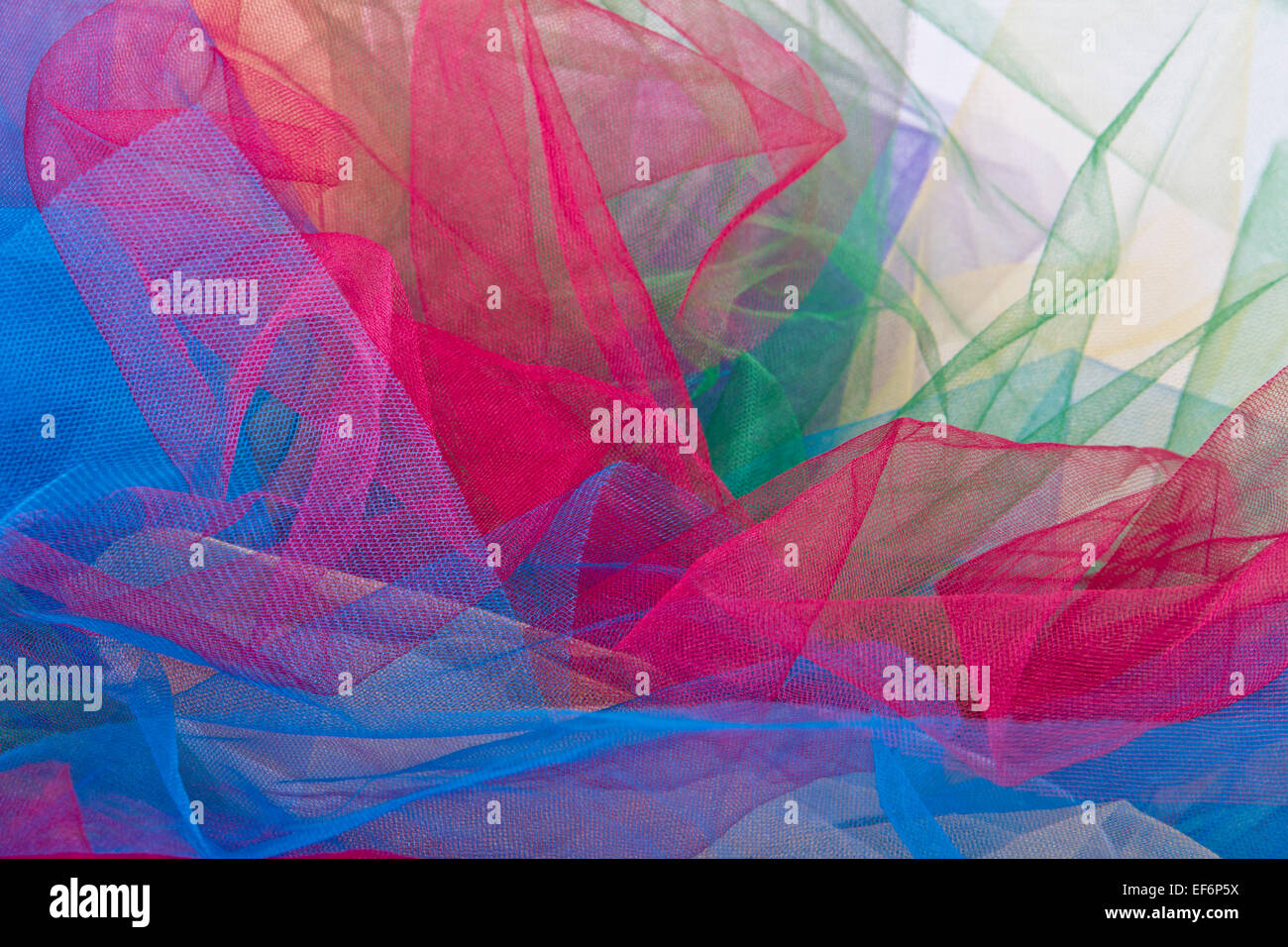 colorful tulle fabric isolated Stock Photo - Alamy