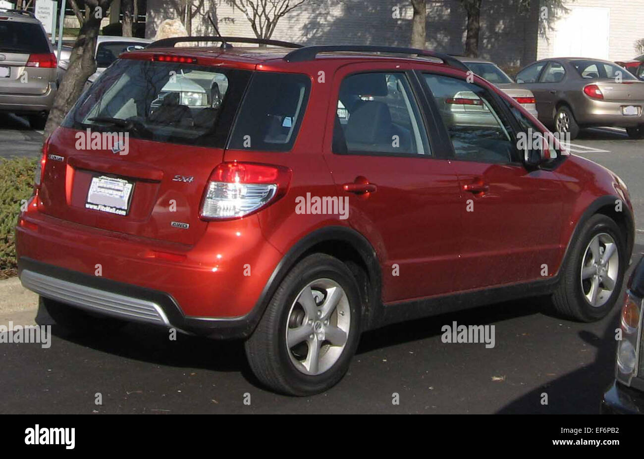 Suzuki SX4 hatch rear Stock Photo - Alamy