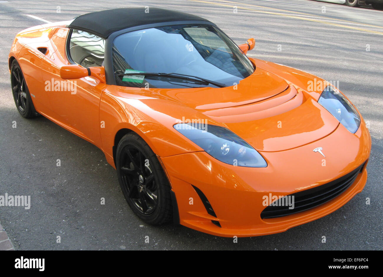 The 2011 Tesla Roadster is an all-electric sports car that set the ...