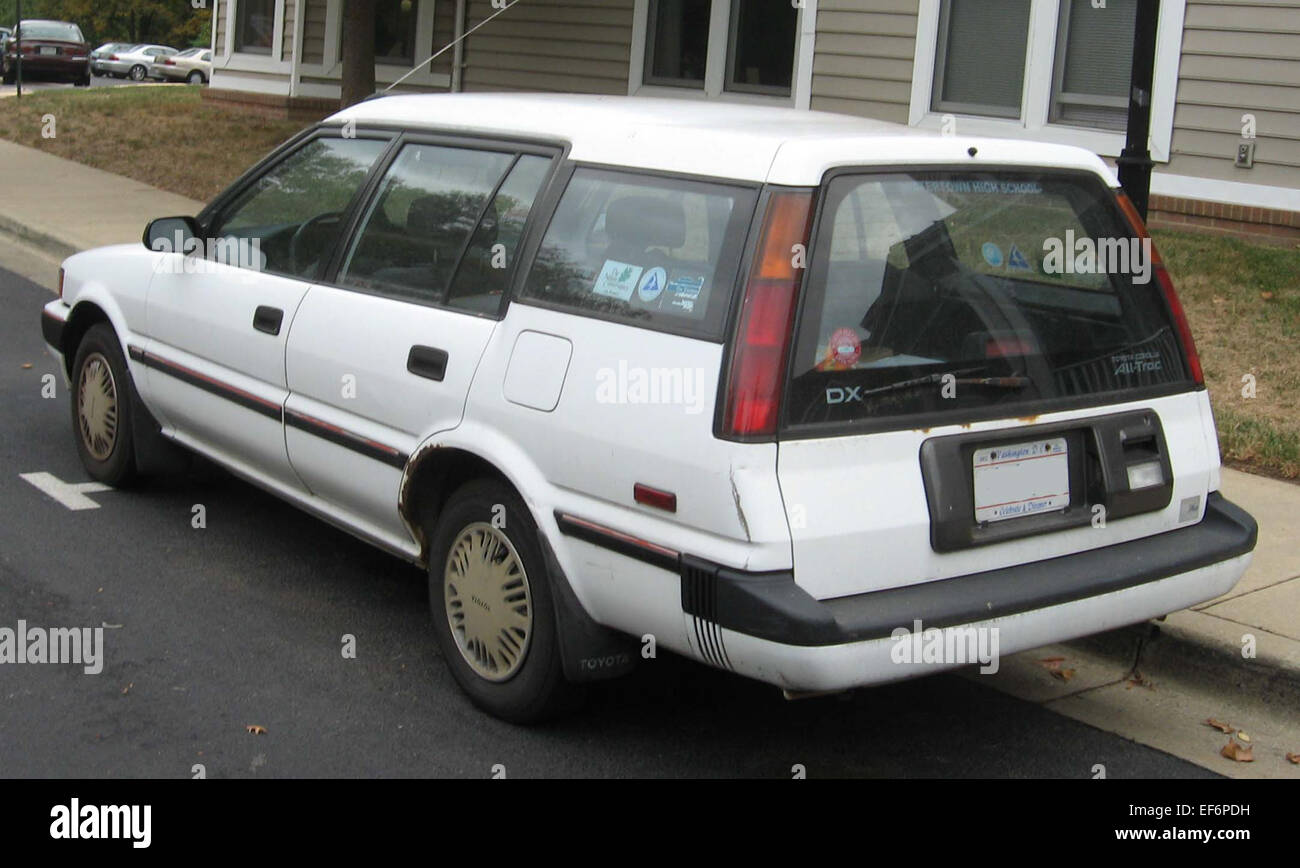 Toyota Corolla AllTrac DX rear Stock Photo - Alamy