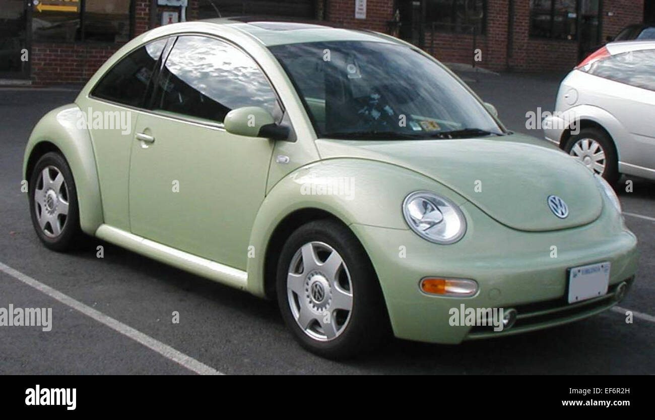 The VW New Beetle, produced from the late 1990s to 2011, is a retro ...