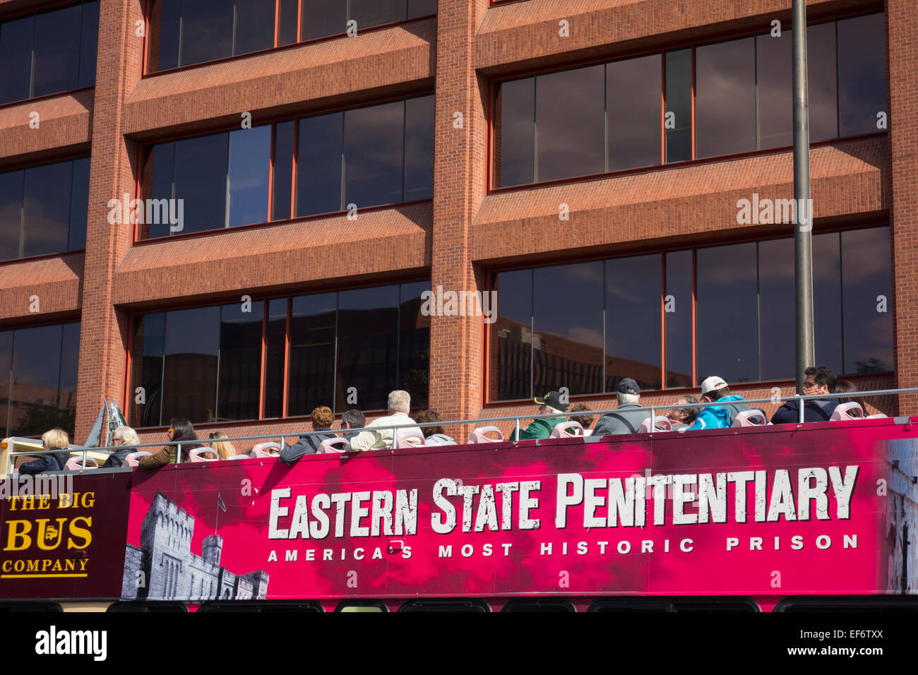 tour bus in Philadelphia PA Stock Photo - Alamy