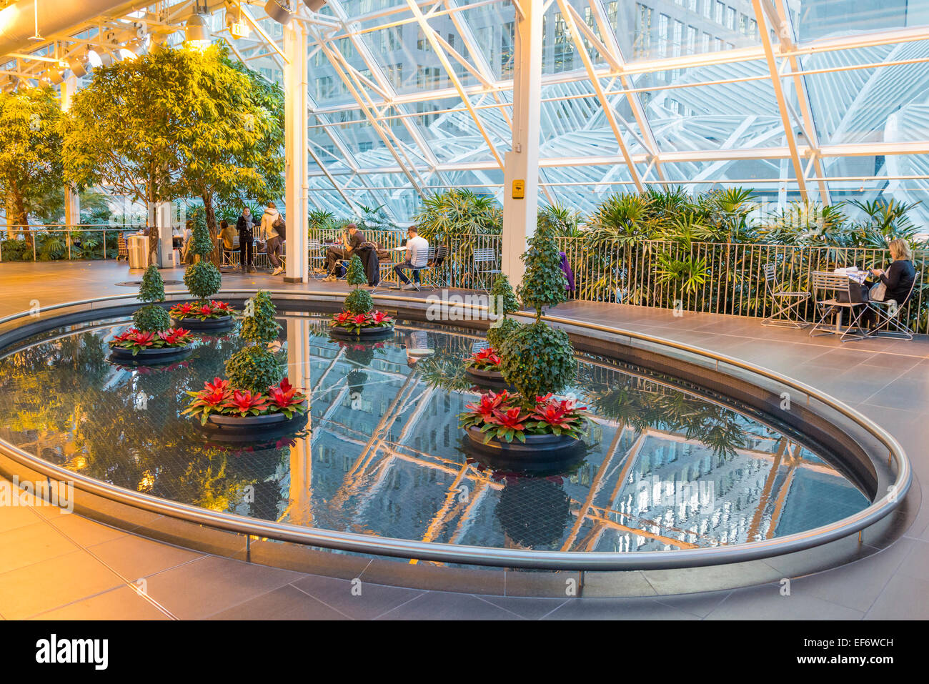 The Devonian Gardens, year round indoor Park, Calgary, Alberta, Canada ...