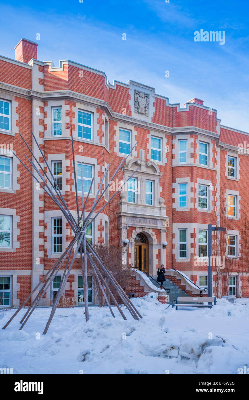 Canada university of alberta alberta campus teepee frame hi-res stock ...