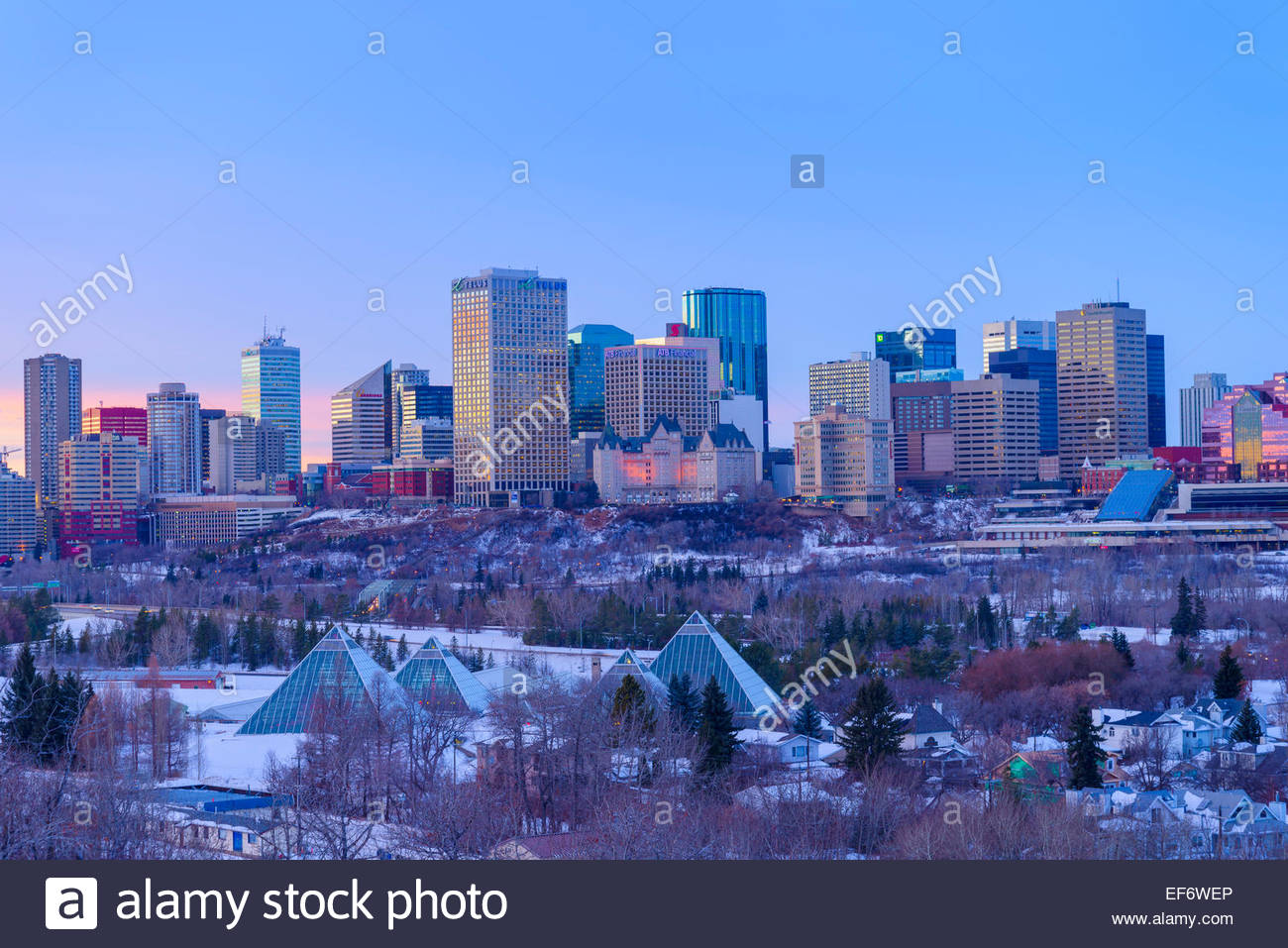 Edmonton Winter Skyline High Resolution Stock Photography and Images ...