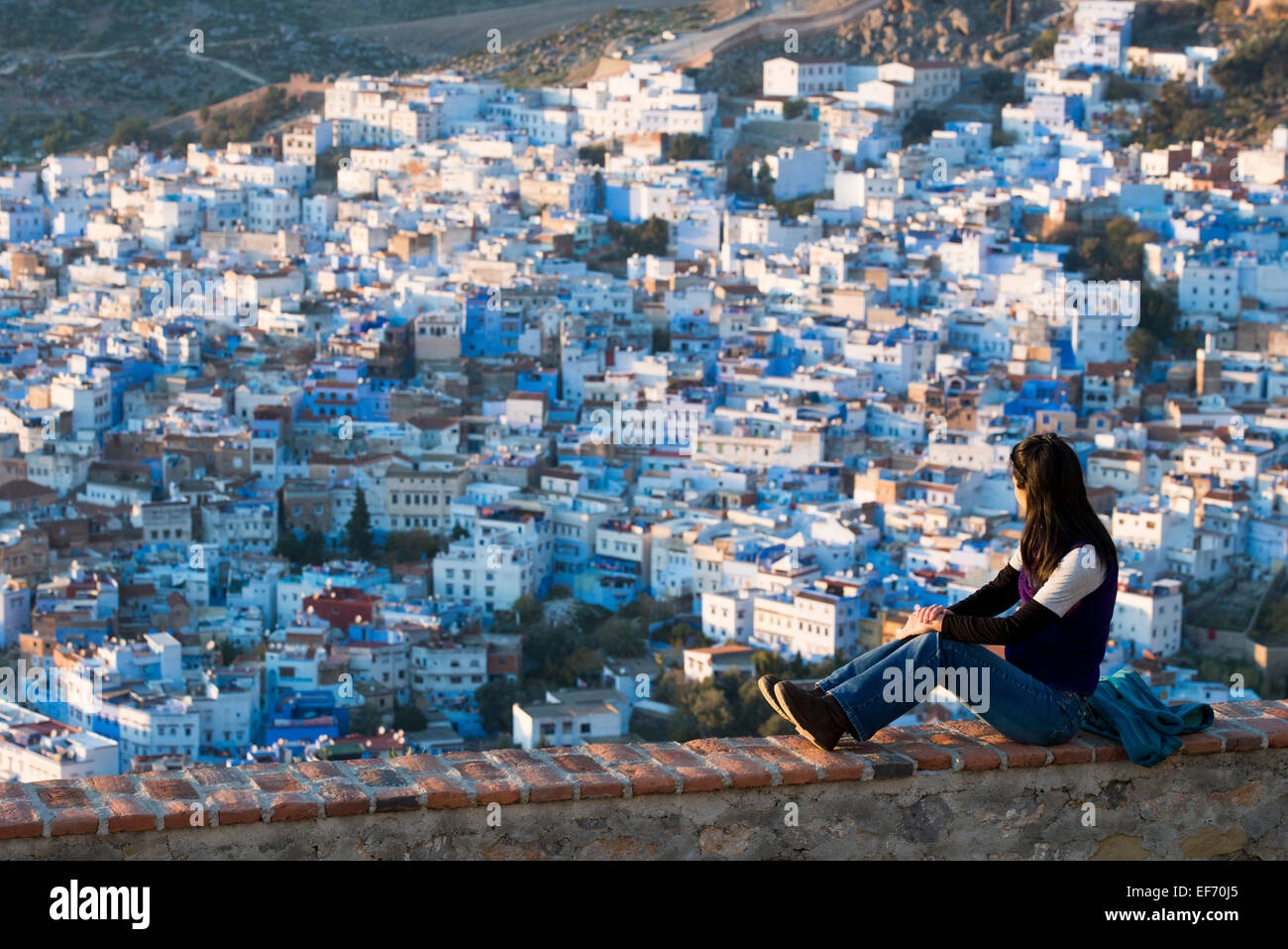 Sunset, Chefchaouen, Morocco Stock Photo - Alamy