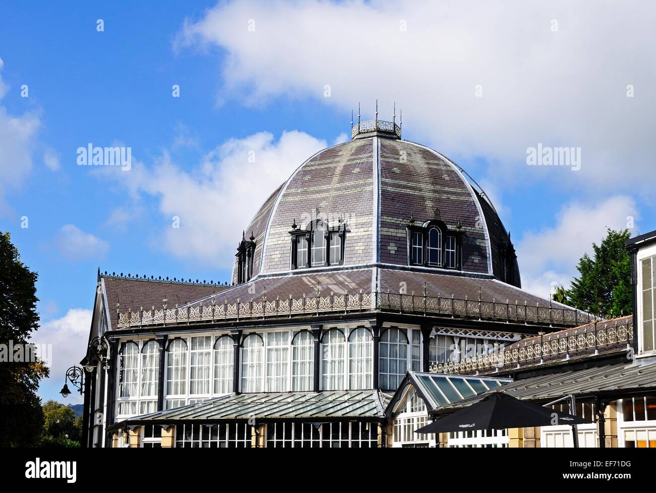 The Octagon Hall in the Pavilion Gardens, Buxton, Derbyshire, England ...
